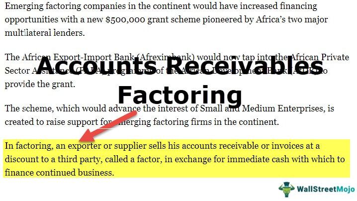 Accounts Receivable Factoring - Definition & Examples
