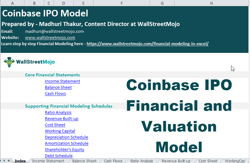 Coinbase IPO - Financial Model & Valuation [Free Download]