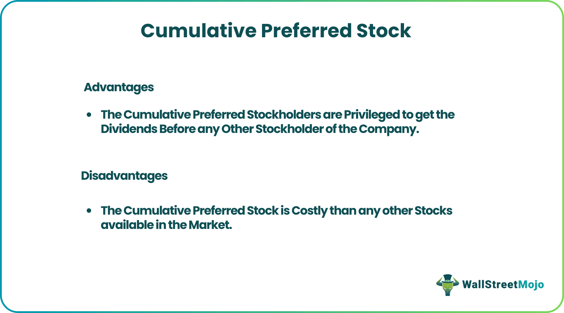 Cumulative Preferred Stock - Definition, Examples, How it Works?