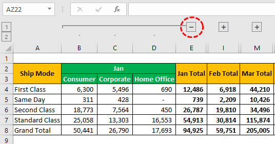 Group Data In Excel - Group & View Collapsed/Grouped Data