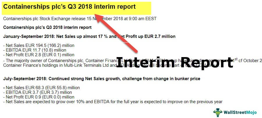 What does interim mean store
