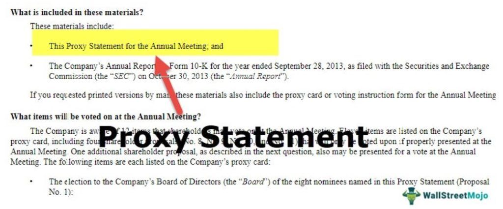 Proxy Statement - What Is It, Examples, Advantages