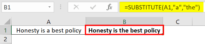 Substitute Function In Excel - Meaning, How To Use & Examples