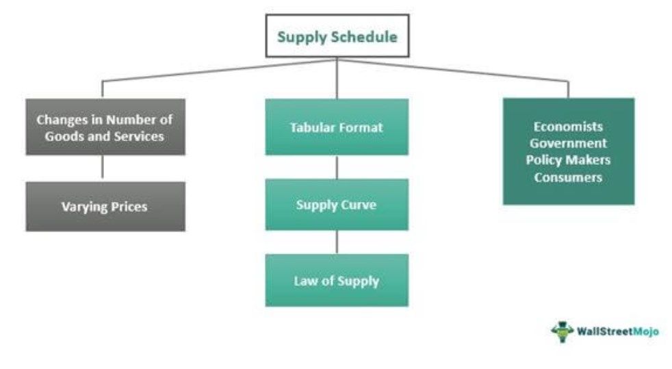 Supply Schedule - Definition, Types, Example, Factors Affecting It