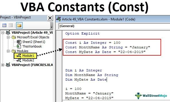 Vba Const Syntax Examples How To Use Constant Statement In Vba 3929