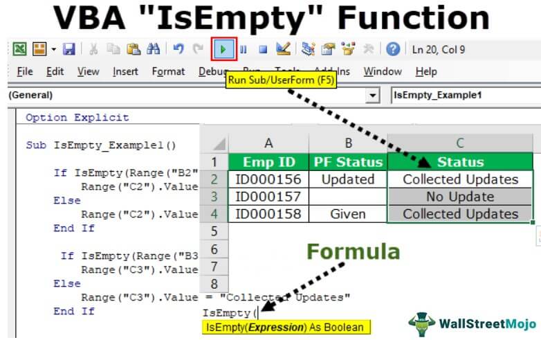 Vba Isempty How To Use Vba Isempty Function Examples 6512