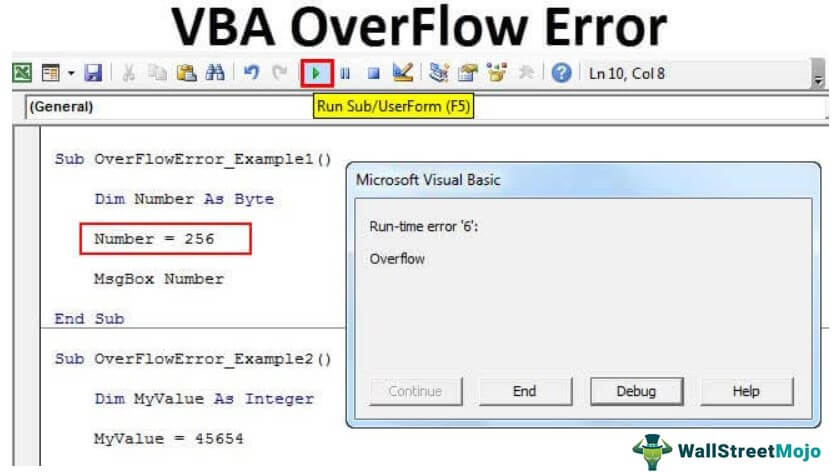Vba Overflow Error How To Fix Them Run Time Overflow Error 6