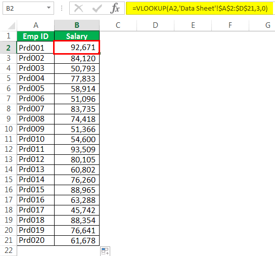 VLOOKUP from Another Sheet or Workbook (Step by Step Examples)