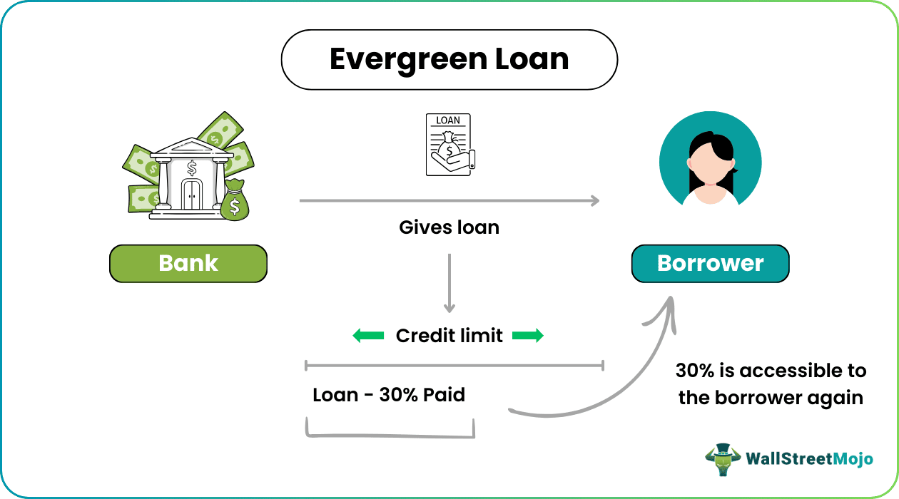 Evergreen Loan - Meaning, Examples, Types & Renewal